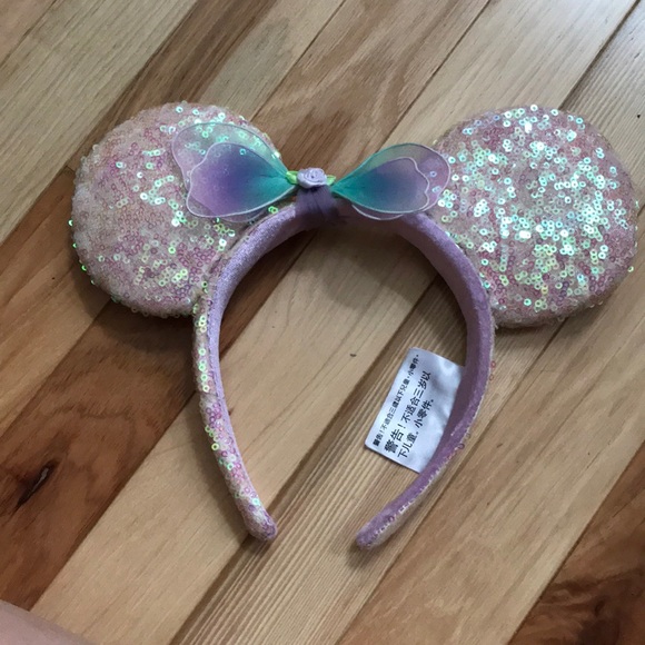 Disney | Accessories | Mickey Mouse Ears Pink Sequin Limited Edition ...